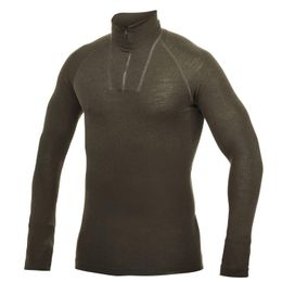 Woolpower Lite Zip Turtleneck Rollkragen Shirt pine green, Gr&ouml;&szlig;e L