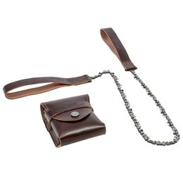 Nordic Pocket Saw Handkettens&auml;ge Premium Leather Version