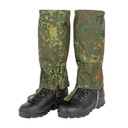 HEIM Gamaschen mit Stahlseil und Lederlasche flecktarn