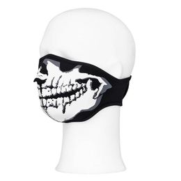 Maske Skull Half Face