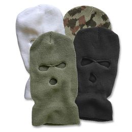 Mil-Tec Kopfhaube Balaclava 3-Loch, Farbe Weiss