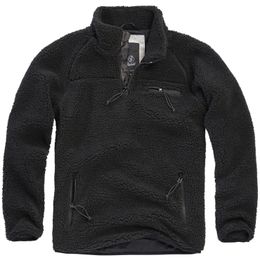 Brandit Teddyfleece Troyer schwarz, Gr&ouml;&szlig;e 4XL