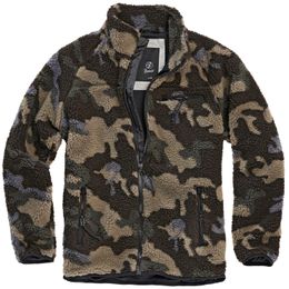 Brandit Teddyfleece Jacke darkcamo, Gr&ouml;&szlig;e M