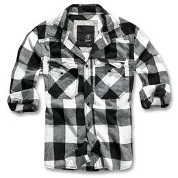 Brandit Check Shirt Flanell Hemd schwarz/weiss, Gr&ouml;&szlig;e 6XL