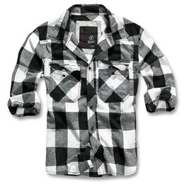 Brandit Check Shirt Flanell Hemd schwarz/weiss, Gr&ouml;&szlig;e 7XL