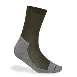 Sommer Klima Trekkingsocken Cotton/Wool oliv, Gr&ouml;&szlig;e 36-38