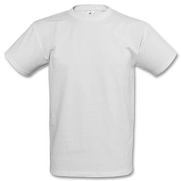 Basic T-Shirt weiss, Gr&ouml;&szlig;e XXL