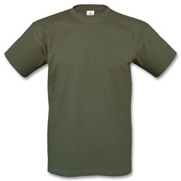 Basic T-Shirt oliv, Gr&ouml;&szlig;e 3XL