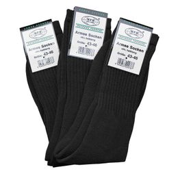 MFH Army Socke halblang 3er-Pack schwarz, Gr&ouml;&szlig;e 39-42
