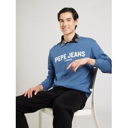 Pepe Jeans Sweatshirt Herren Gr&ouml;&szlig;e XL blau / wei&szlig;