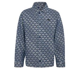adidas originals Button Up Shirt 'DENIM MONOGRAM' male Blue size XS