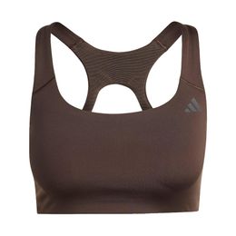 adidas Performance Sport-BH 'Optime' Damen Gr&ouml;&szlig;e L dunkelbraun