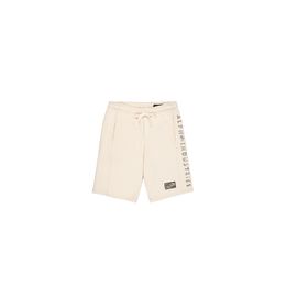 Shorts Alpha Industries "Camo Jogger Shorts", Herren, Gr. L, Normalgr&ouml;&szlig;en, wei&szlig; (vintage wei&szlig;), Obermaterial: 80% Baumwolle, 20% Polyester, Hosen Shorts