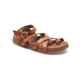 Sandale Roxy "Ahri", Damen, Gr. 7(37), braun (tan), Obermaterial: 100% synthetisches PU, Futter: 100% synthetisches PU, Au&szlig;ensohle: 100% TPR, Schuhe Sandale