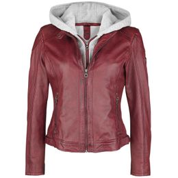 Mauritius Angy S18 LAMAS Lederjacke rot in S