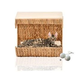 Rohrschneider &reg; Katzen Liegemulde C&auml;sar f&uuml;r Wandmontage, Kletterwand-Element mit Gratis-Spielballset