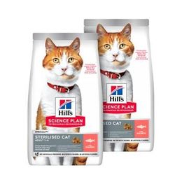 Hill's Hill's Science Plan Trockenfutter Katze, Adult, Sterilised Lachs 2x7 kg