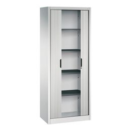 C+P Aktenschrank Omnispace mit Rollladen, 5 Ordnerh&ouml;hen, H1980xB800xT420mm Front Lichtgrau Korpus Lichtgrau ; C + P M&ouml;belsysteme (3201-00|S10049)