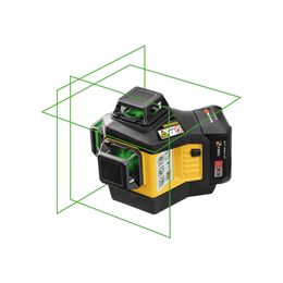 Stabila 12-V-System Kreuzlinienlaser LAX 600 G, selbstnivellierend, 3 x 360&deg; gr&uuml;ne Laserlinien, max. Reichweite: 40 m, CAS-Akku und -Ladeger&auml;t (EU), U (19797)