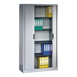 C+P Aktenschrank Omnispace mit Rollladen, 5 Ordnerh&ouml;hen, H1980xB1000xT420mm Front Lichtgrau Korpus Lichtgrau ; C + P M&ouml;belsysteme (3202-00|S10231)