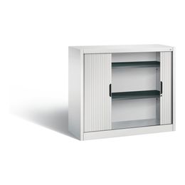 C+P Akten-Sideboard Omnispace mit Rollladen, 2 Ordnerh&ouml;hen, H1030xB1200xT420mm Front Lichtgrau Korpus Lichtgrau ; C + P M&ouml;belsysteme (3243-00|S10103)