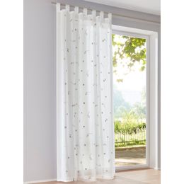 Gardine HEINE HOME, B:140cm H:145cmwei&szlig;, bunt, Polyester, Gardinen
