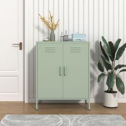 W&auml;scheschrank OTTO HOME "Siena Metallschrank Stahlschrank Mehrzweckschrank Beistellschrank", gr&uuml;n, B:80cm H:101cm T:40cm, Metall, Schr&auml;nke, Bestseller Stahlschrank Kommode mit 2 T&uuml;ren