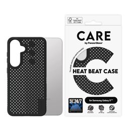 CARE BY PANZERGLASS Handyh&uuml;lle "Heat Beat Case f&uuml;r Samsung Galaxy S25", schwarz, B:11cm H:2,5cm T:20cm, H&uuml;llen, Backcover, Schutzh&uuml;lle, Handyschutzh&uuml;lle, Case, Schutzcase, sto&szlig;fest