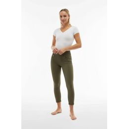 Leggings Freddy "NOW SKINNY YOGA", Damen, Gr. L (40), N-Gr, khaki, Obermaterial: 85% Polyester, 15% Elasthan, figurbetont, Hosen Leggings, mit Lifting & Shaping Effekt