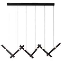 BRILLIANT LEUCHTEN Brilliant Lagano H&auml;ngeleuchte LED Schwarz, 1-flammig