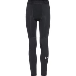Nike Sporthose 'Pro' Jungen Gr&ouml;&szlig;e 147/158 schwarz / wei&szlig;