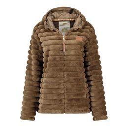 Geographical Norway Fleecejacke "Trebelle" in Taupe - 68% | Gr&ouml;&szlig;e M | Damenjacken