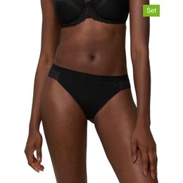 Triumph 2er-Set: Slips "Freedom" in Schwarz - 55% | Gr&ouml;&szlig;e M | Damen-unterteile