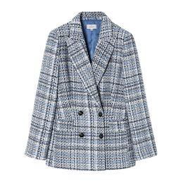 TATUUM Blazer in Hellblau/ Schwarz/ Wei&szlig; - 65% | Gr&ouml;&szlig;e 36 | Damenjacken