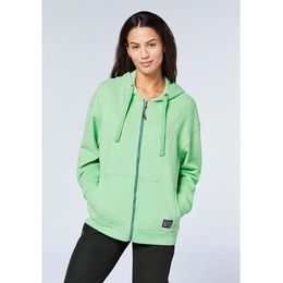 Chiemsee Sweatjacke in Gr&uuml;n - 62% | Gr&ouml;&szlig;e M | Damen-sweatshirts-jacken