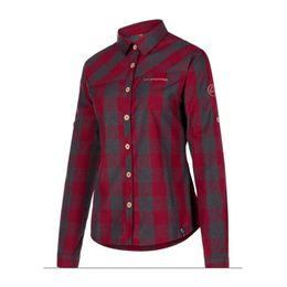 La Sportiva Funktionshemd "Andes" in Rot/ Anthrazit - 61% | Gr&ouml;&szlig;e S | Damen-blusen