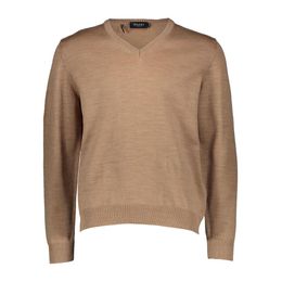 Maerz Muenchen Wollpullover in Camel - 68% | Gr&ouml;&szlig;e 50 | Herren-plussize