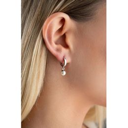Heliophilia Silber-Creolen mit Perlen - 64% | Schmuck