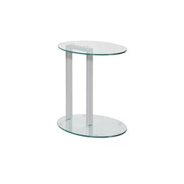 M&ouml;bel Kraft Beistelltisch - transparent/klar - Materialmix - 35 cm - 50 cm - M&ouml;bel Kraft