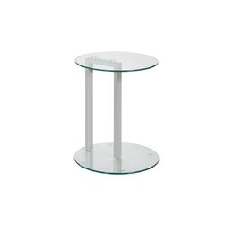 M&ouml;bel Kraft Beistelltisch - transparent/klar - Materialmix - 50 cm - 40.0 - M&ouml;bel Kraft