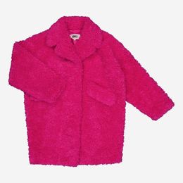 MM6 Pinker Mantel aus Sherpa