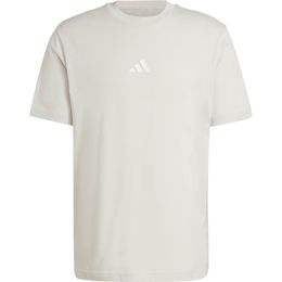 Adidas M Sl Sj T T-Shirt Herren - beige - Gr. XXL - Baumwolle