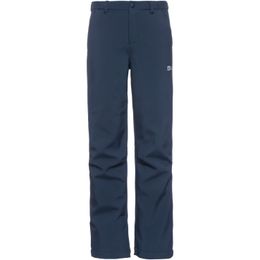 Jack Wolfskin Fourwinds Softshellhose Kinder - blau - Gr. 140 - Polyester