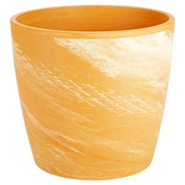 &Uuml;bertopf "Pia" Ton terrakottafarben marmoriert &Oslash; 24 cm