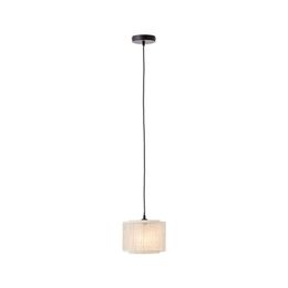 Brilliant Lampe, Odar Pendelleuchte 22cm schwarz/beige, 1x A60, E27, 42W, Kabel k&uuml;rzbar / in der H&ouml;he einstellbar