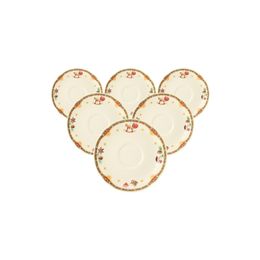 Seltmann Weiden Teeuntertassen Marieluise Weihnachtsnostalgie &oslash; 13 cm 6er Set