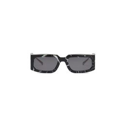 Sonnenbrille Philipp Plein "Sonnenbrille", Damen, 0201, schwarz, weiß, Sonnenbrillen Sonnenbrille
