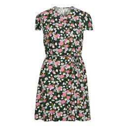 Object Kleid 'HIROMI' Damen Gr&ouml;&szlig;e 42 oliv / rosa / schwarz / wei&szlig; Winterkleid