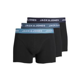 Jack & Jones Jack & Jones Boxershorts 'JACSOLID ALEX' Herren Gr&ouml;&szlig;e XL blau / hellblau / schwarz / wei&szlig;