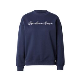 Pepe Jeans Sweatshirt Damen Gr&ouml;&szlig;e L navy / wei&szlig;